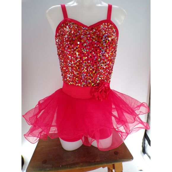 Weissman | Other | Dance Costume Weissman 722 Red Small Adult Jazz ...